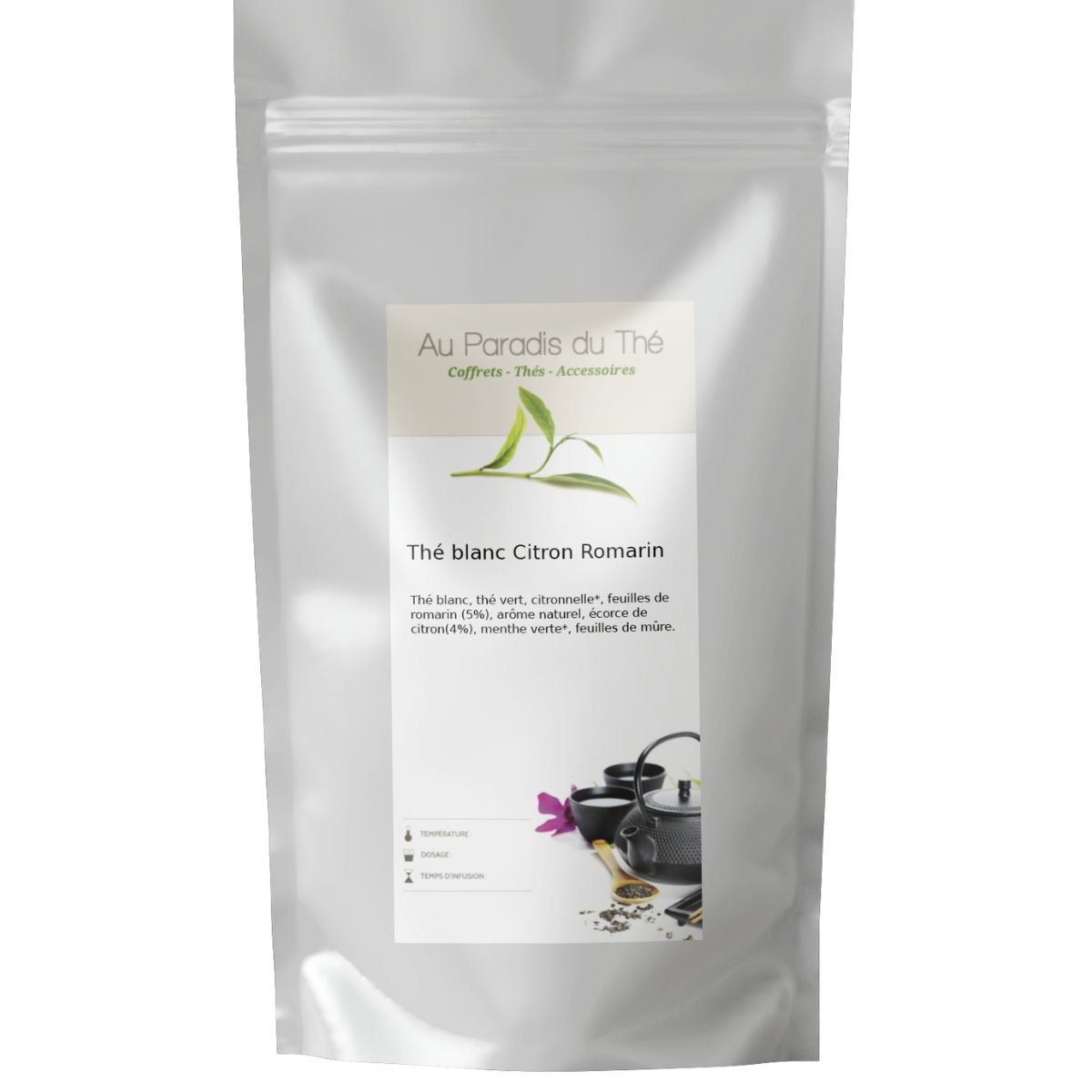 Thé blanc Citron Romarin - Au Paradis du Thé